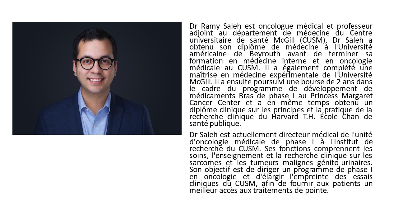 Sarcome McGill | Bienvenue dans l'équipe Dr. Saleh! Sarcome McGill | Bienvenue dans l'équipe Dr. Saleh!